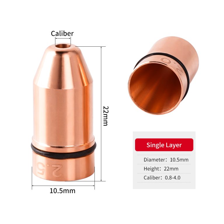 Type E Laser Nozzle - Standard E-Type Copper Nozzle for Fiber Laser ...